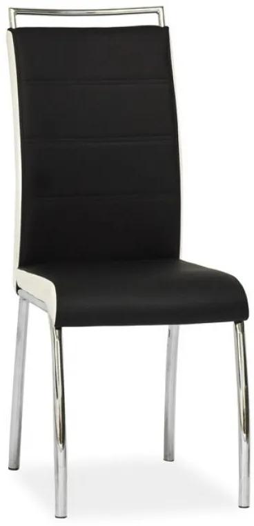 Signal Jídelní čalouněná židle H-442 černá/bílá