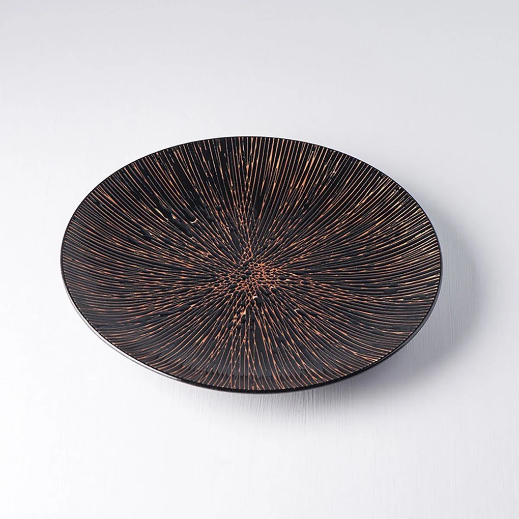 MADE IN JAPAN Mělký talíř Bronze Converging 29 cm 29 cm