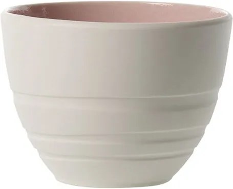 Bílo-růžový porcelánový šálek Villeroy & Boch Leaf, 450 ml