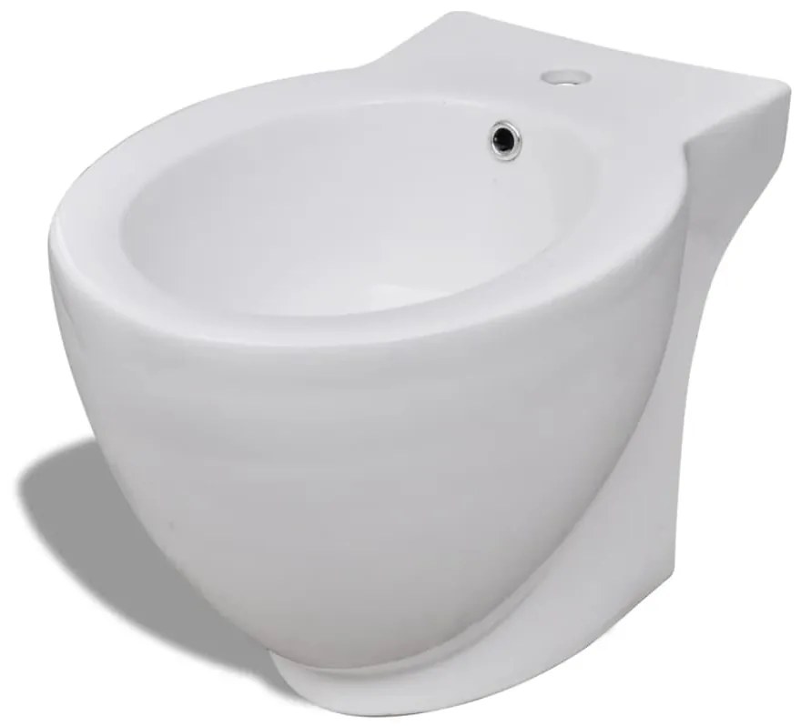 vidaXL Toaletní mísa a bidet , bílá keramika