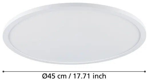 Eglo 900758-LED Stmívatelné stropní svítidlo SARSINA-Z 33,5W/230V pr. 45 cm bílá