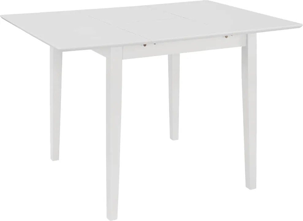 5dílný jídelní set MDF bílý 276396