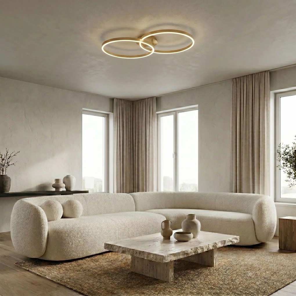 Toolight Rea, Stropní svítidlo LED SWE062-C BRUSH GOLD, OSW-20162