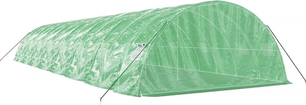 Skleník s ocelovým rámem zelený 80 m² 16 x 5 x 2,3 m 3188089