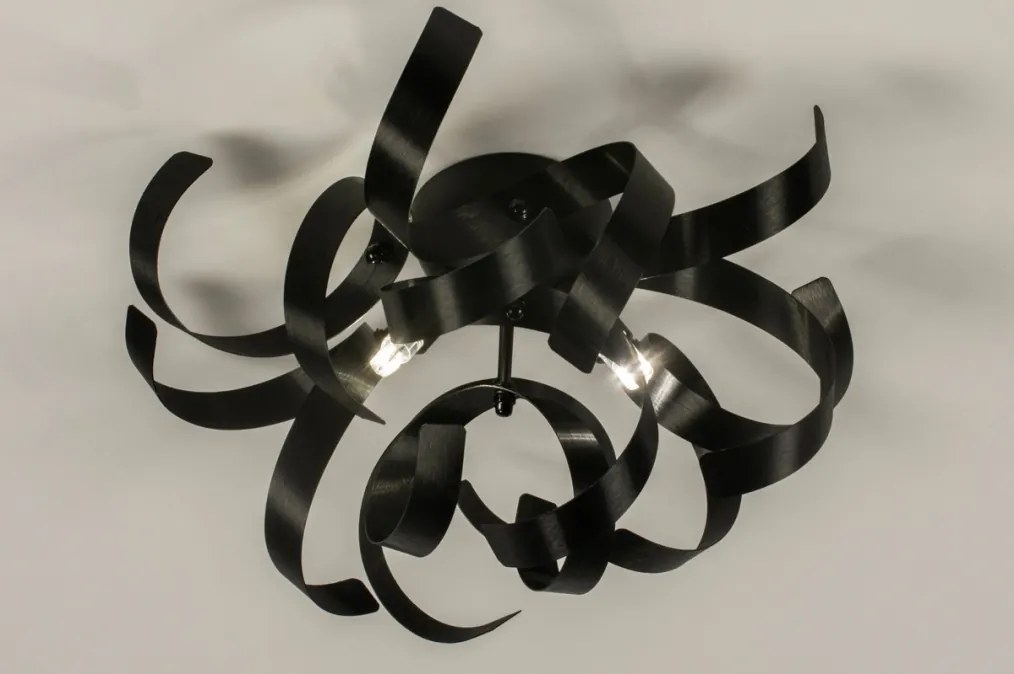 Stropní designové svítidlo do ložnice Artek Curl 30 Black