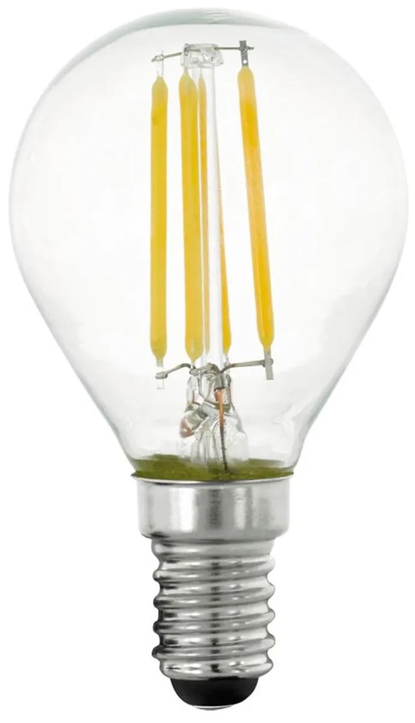 Krokově stmívatelná LED filamentová žárovka, E14, P45, 6W, 470lm, teplá bílá Eglo 11754