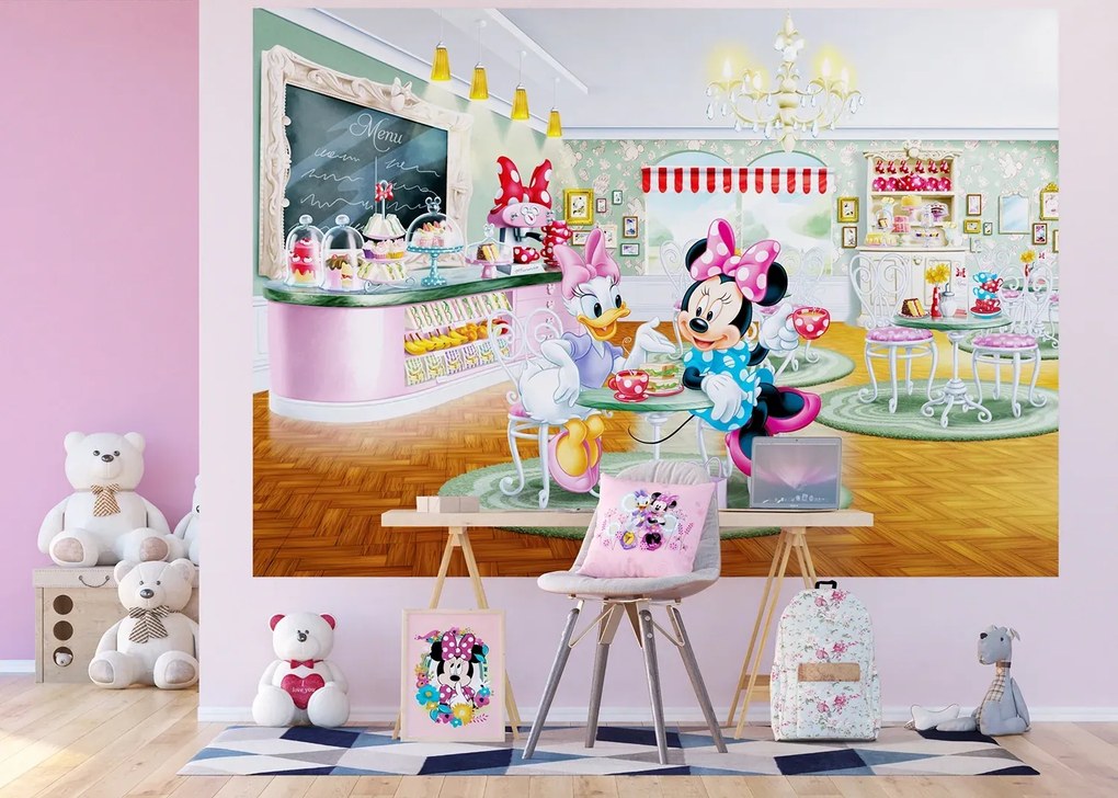 Dětská fototapeta na zed' Minnie a Daisy, Disney | 255 x 180 cm | DFTDs 1926