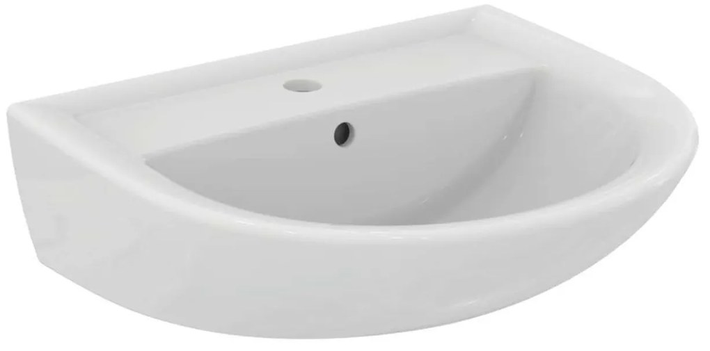 Ideal Standard Eurovit - Umyvadlo 55x46 cm, s přepadem, otvor pro baterii, bílá W332601