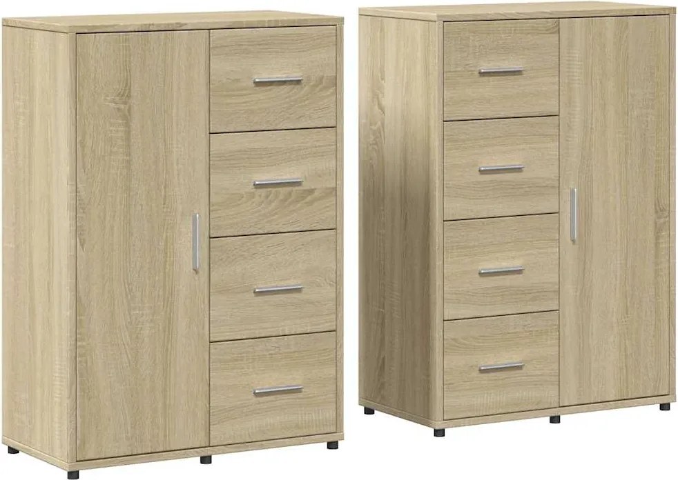 Příborníky 2 ks dub sonoma 60 x 31 x 84 cm kompozitní dřevo 3276590