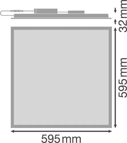LED panel LEDVANCE Performance 600x600mm 30W/4000K neutrální bílá UGR<19