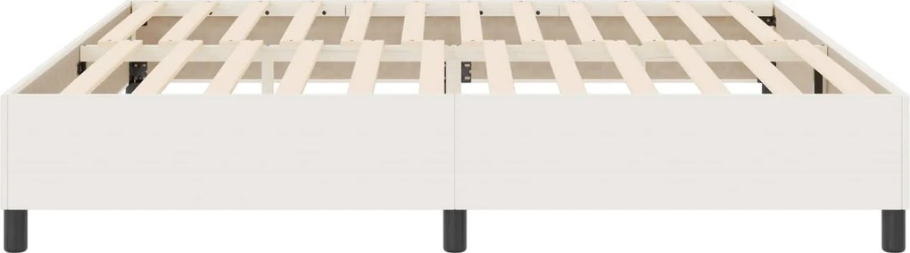 Rám platformy Krémová 200 x 200 cm Žebrovaná látka 3337429