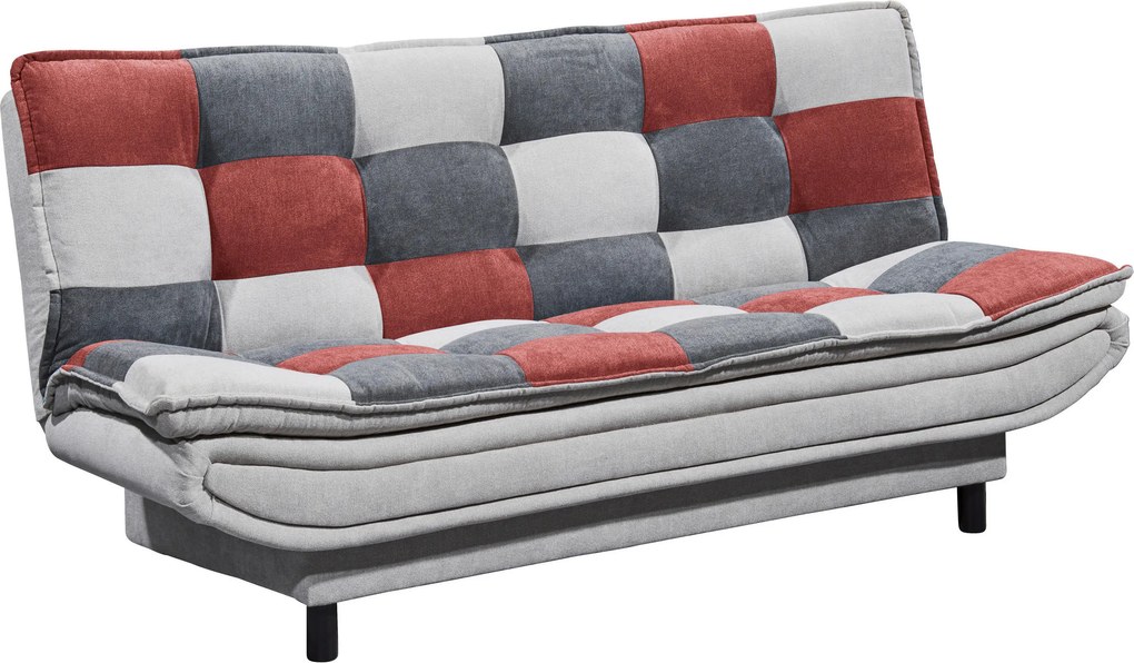 XXXLutz ROZKLÁDACÍ POHOVKA, textil, kompozitní dřevo, barvy stříbra, bobulová, tmavě šedá MID.YOU - Rozkládací pohovky - 002220034406
