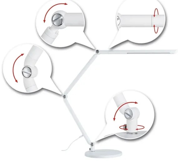 Paulmann 78911 - LED/10,6W Stmívatelná stolní lampa FLEXBAR 230V 3000/4000/6500K