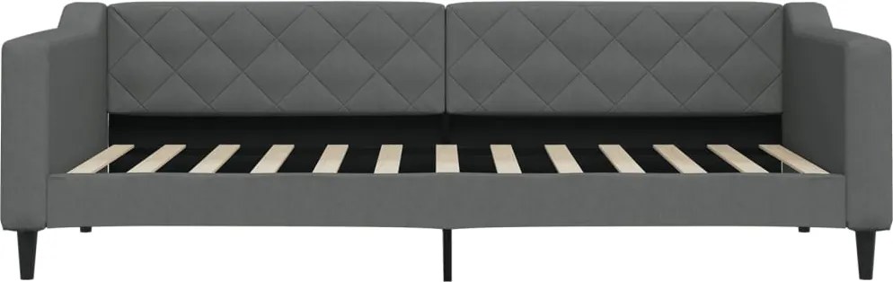 Válenda s přistýlkou tmavě šedá 90 x 200 cm textil 3197427