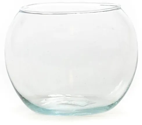 Skleněná váza boule, průměr 13 cm
