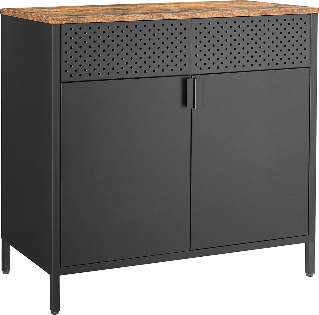 XXXLutz KOMODA, černá, 80/76/40 cm Boxxx - Široké komody - 002543024701