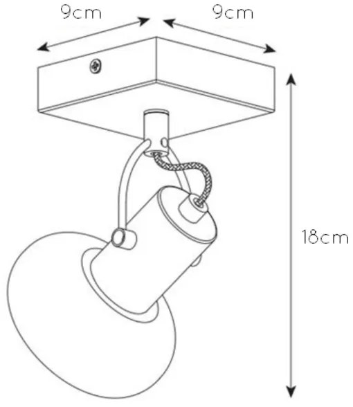 Lucide 17993/01/30 - Bodové svítidlo MADEE 1xE14/25W/230V