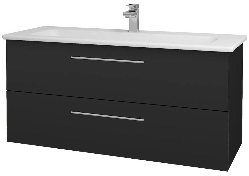 Dřevojas Koupelnová skříň GIO SZZ2 120 Varianta: N03 Graphite / Úchytka T01 / N03 Graphite