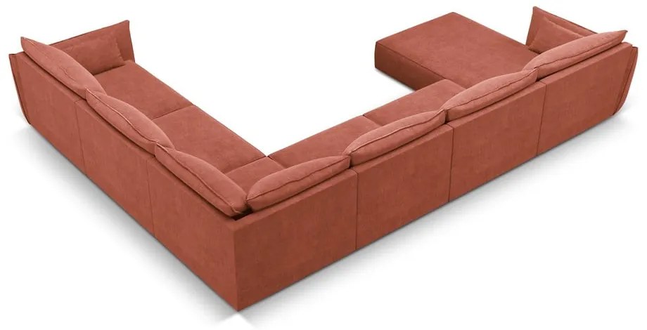 Červená rohová pohovka (pravý roh) Vanda – Mazzini Sofas