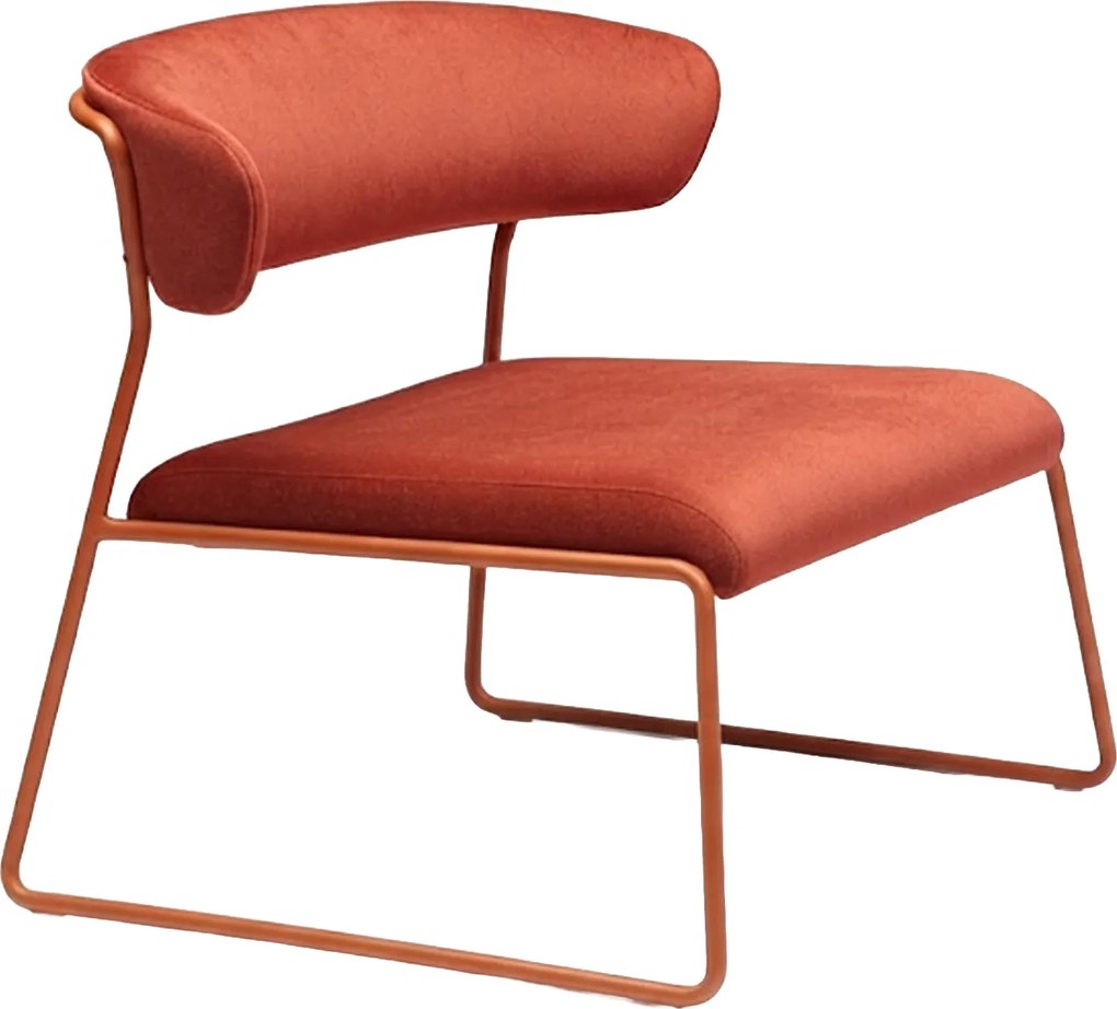 Výprodej Scab Design designová křesla Lisa Lounge Chair - cihlová, látka kat. V3 - 58