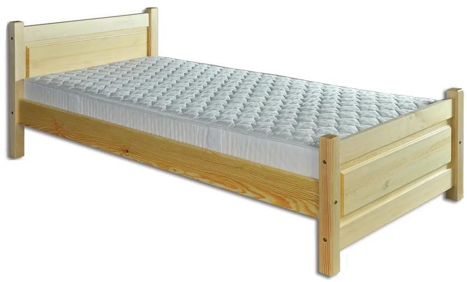 Drewmax LK129 100x200 cm - Dřevěná postel masiv jednolůžko