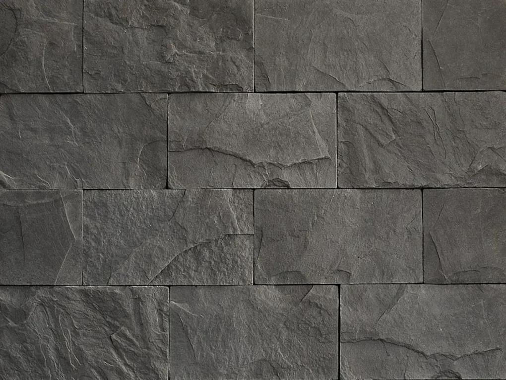 Betonový obklad VASPO Břidlice Standart tmavě šedá 9,7x19,5cm