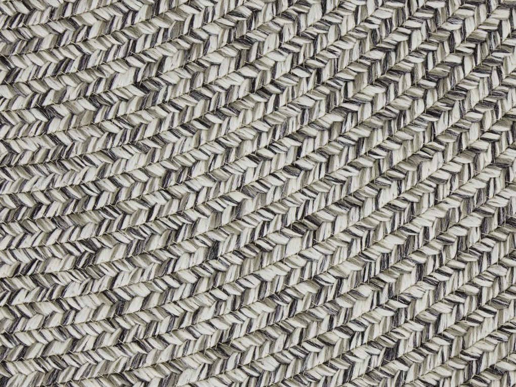 Kusový koberec Braided 105552 Melange kruh – na von aj na doma, 200x200 (priemer) kruh, béžová, chodba / predsieň, Hanse Home