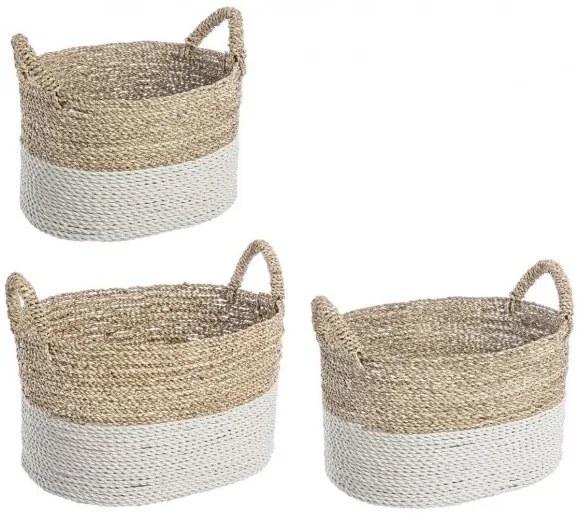 BIZZOTTO set 3 oválných košíků ATENA 0380280AA