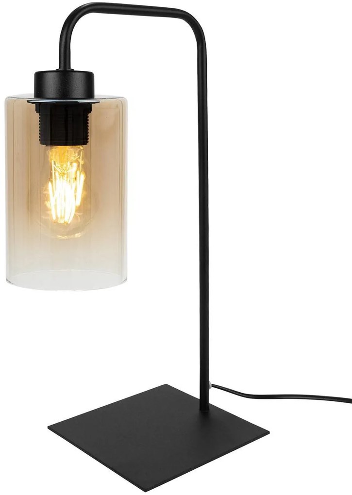 Stolní lampa HELLA, 1x skleněné stínítko (výběr ze 3 barev)