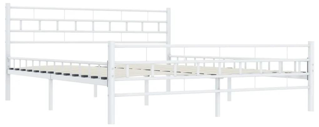 Rám postele bílý kovový 160 x 200 cm,  285299 HangarStore.cz