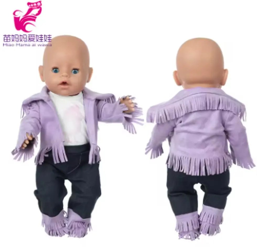 Šatičky, sety a soupravy pro panenky American girl a Baby Born Varianta: A19 fialový set