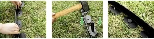 Zahradní plastový obrubník 40mm, 10m s kolíky Gardlov 24561