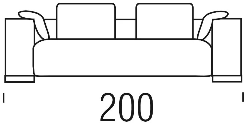 Beltá / Frajumar designové sedačky Suit 200cm