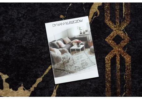 Dywany Luszczow Dětský kusový koberec MIRO 51333.801 pratelný  Mramor, rám protiskluz, černý / zlatý Rozměr koberce: 200 x 290 cm