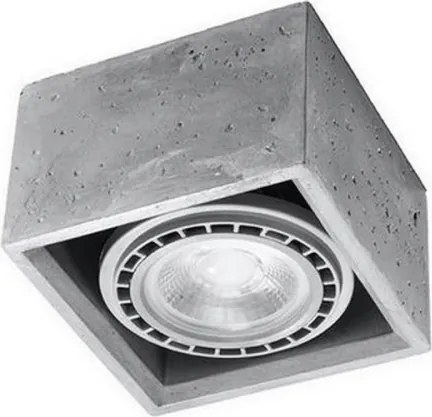 Stropní svítidlo SOLLUX Quatro 1 GU10 1x40W bez zdroje SL.0883 beton