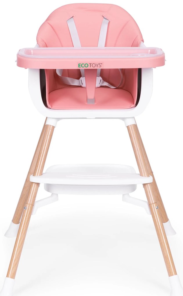 Dětská židlička 2v1 BABY ECOTOYS růžová
