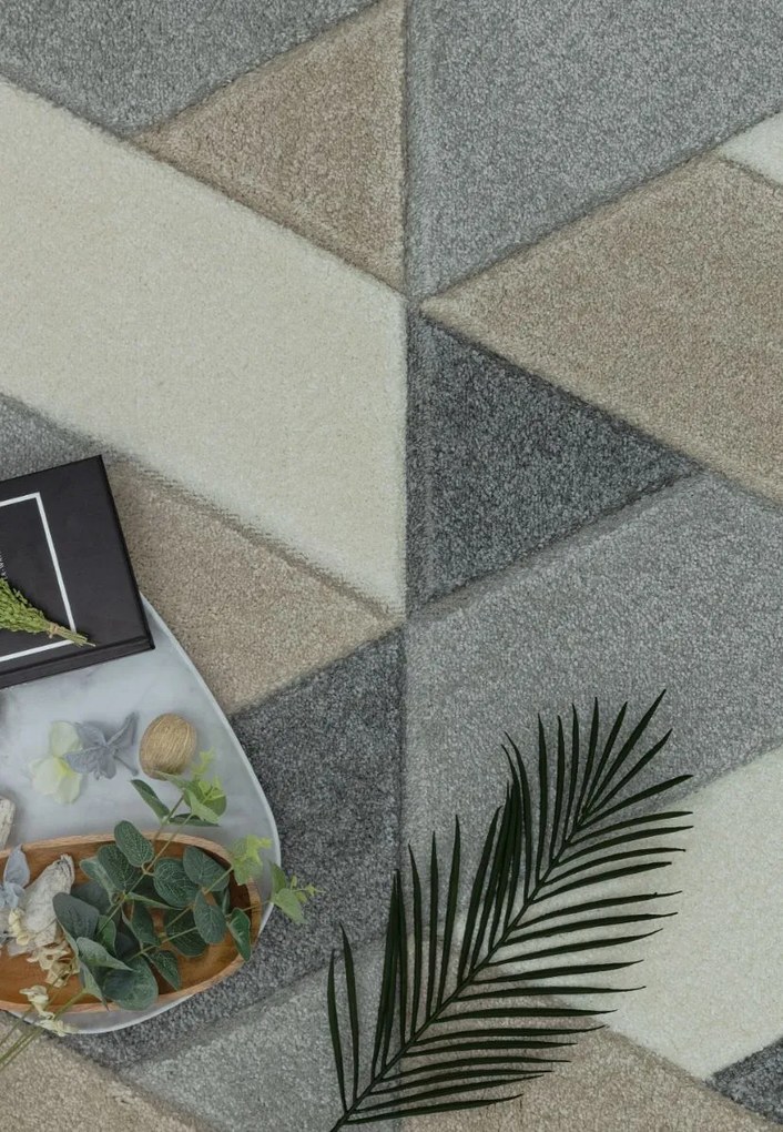 Šedý koberec Furla Rhombus Grey Rozměry: 200x290 cm