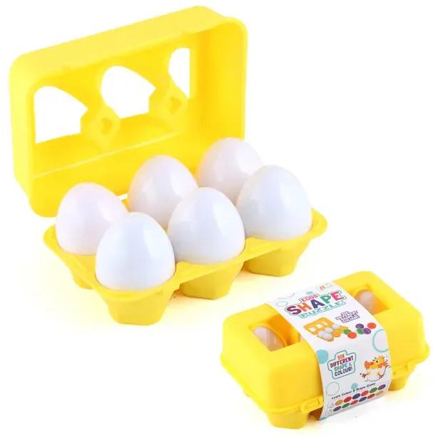 Montessori hračky - "chytrá vejce" Barva: 6pcs yellow