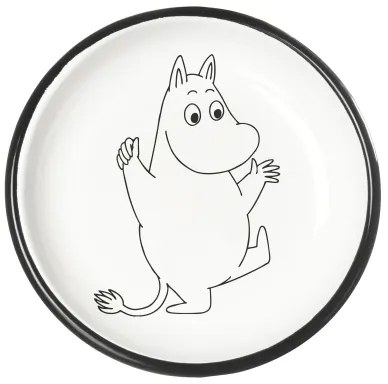 Modrý smaltovaný talíř Moomin Muurla