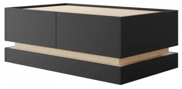 Konferenční stolek Arlotekis L97 4K, Barva: černá / dub cremona
