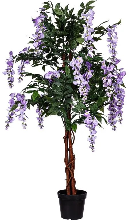 PLANTASIA 91592 Umělý strom, 150 cm, Wisteria fialová