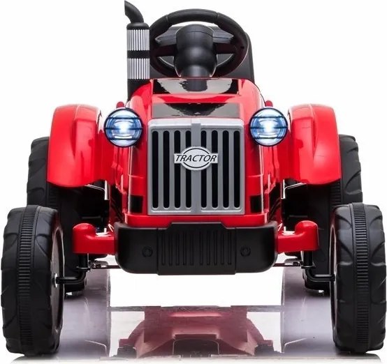 LEAN CARS Elektrický traktor s přívěsem CH9959 červený