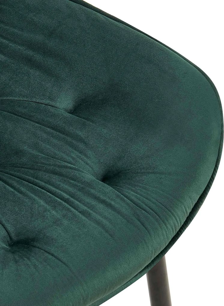 Sada 2 jídelních židlí Wallace samet – zelená