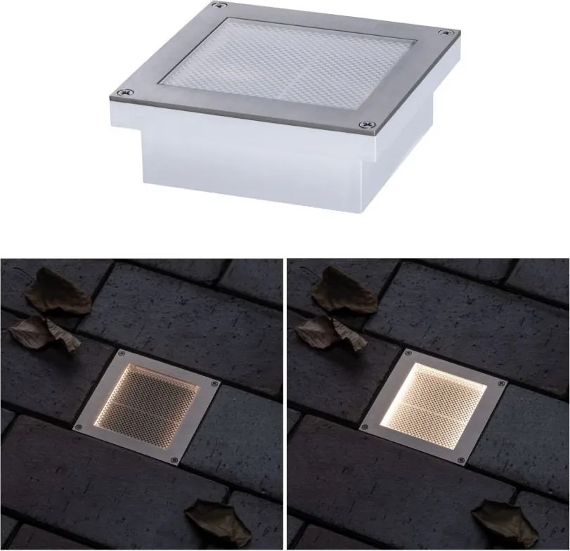 P 94238 Solární LED zemní svítidlo Aron 10x10 cm pohybové čidlo - PAULMANN
