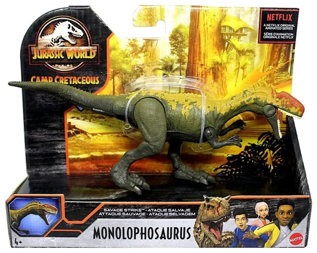 Figurky mattel jurský svět dino ničitel monolophasaurus