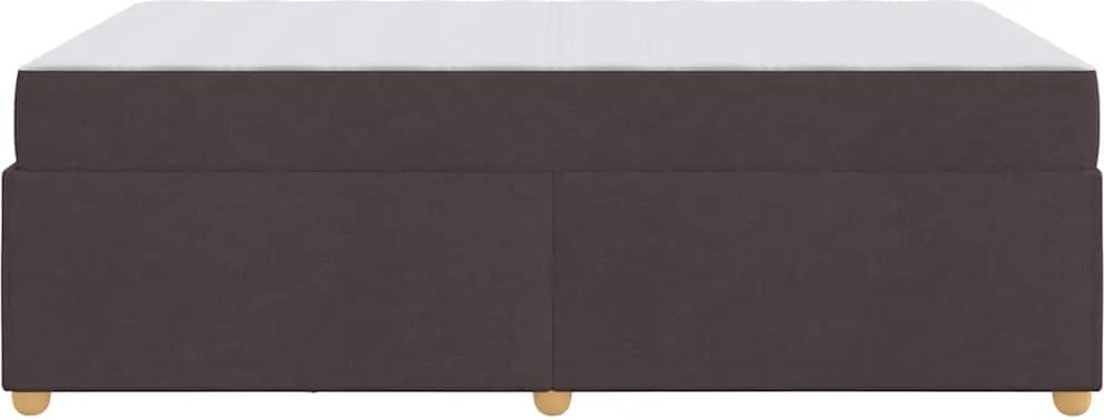 Rám postele s matrací Tmavě hnědá 120 x 200 cm textil 3399352