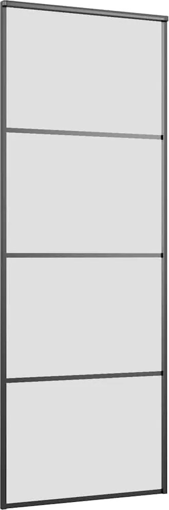 Posuvné dveře se sadou kování černé 76x205 cm ESG Glass 3375797