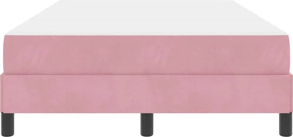 Postel s boxspringem s matrací Růžová 120 x 200 cm textil 3398688