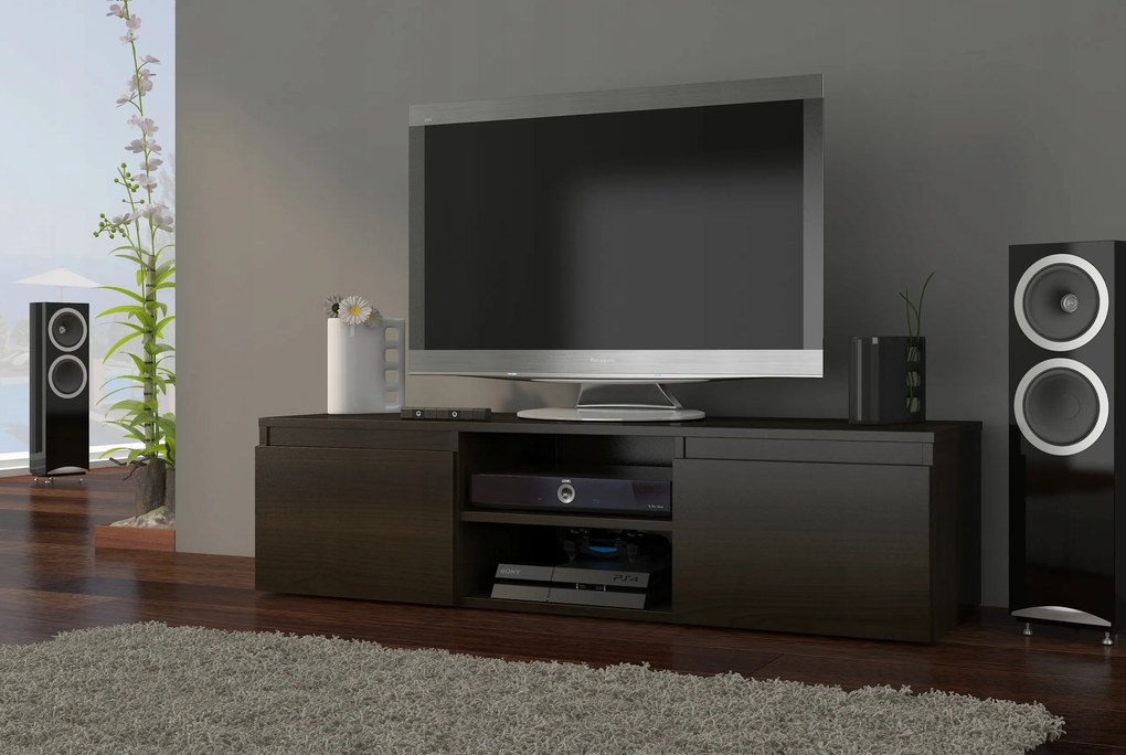 MBN Televizní stolek MODERN RTV 120 cm - Wenge