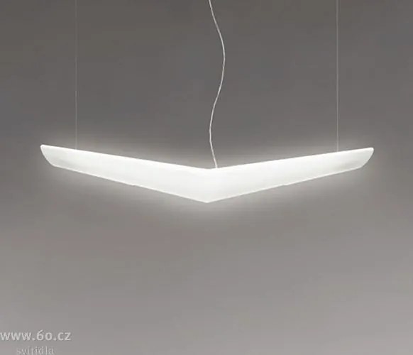 Artemide AK00100 Mouette Symmetric, závěsné designové svítidlo, 55W LED 3000K stmívatelné DALI, 135cm, délka závěsu 190cm